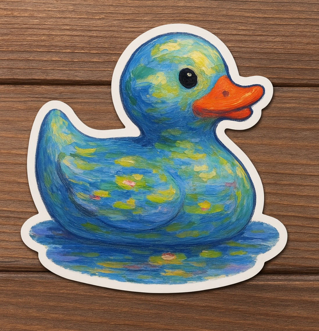 Monet Rubber Duck Sticker by Reed’s Rubber Ducks – Reed’s Rubber Ducks ...